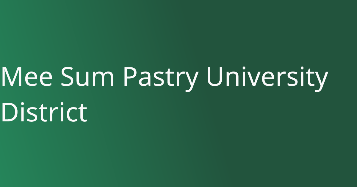 Best Chinese in Seattle, WA | Mee Sum Pastry University District ...