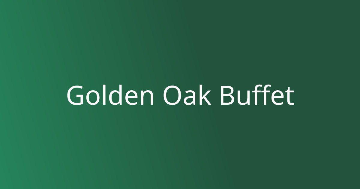 Best Chinese in Oak Ridge, TN | Golden Oak Buffet | Order Online