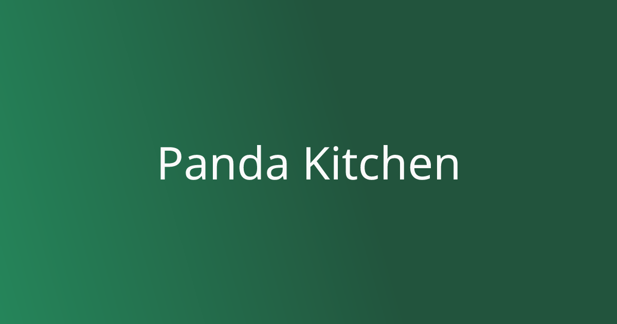 Best Chinese in Oakland, CA | Panda Kitchen | Menu